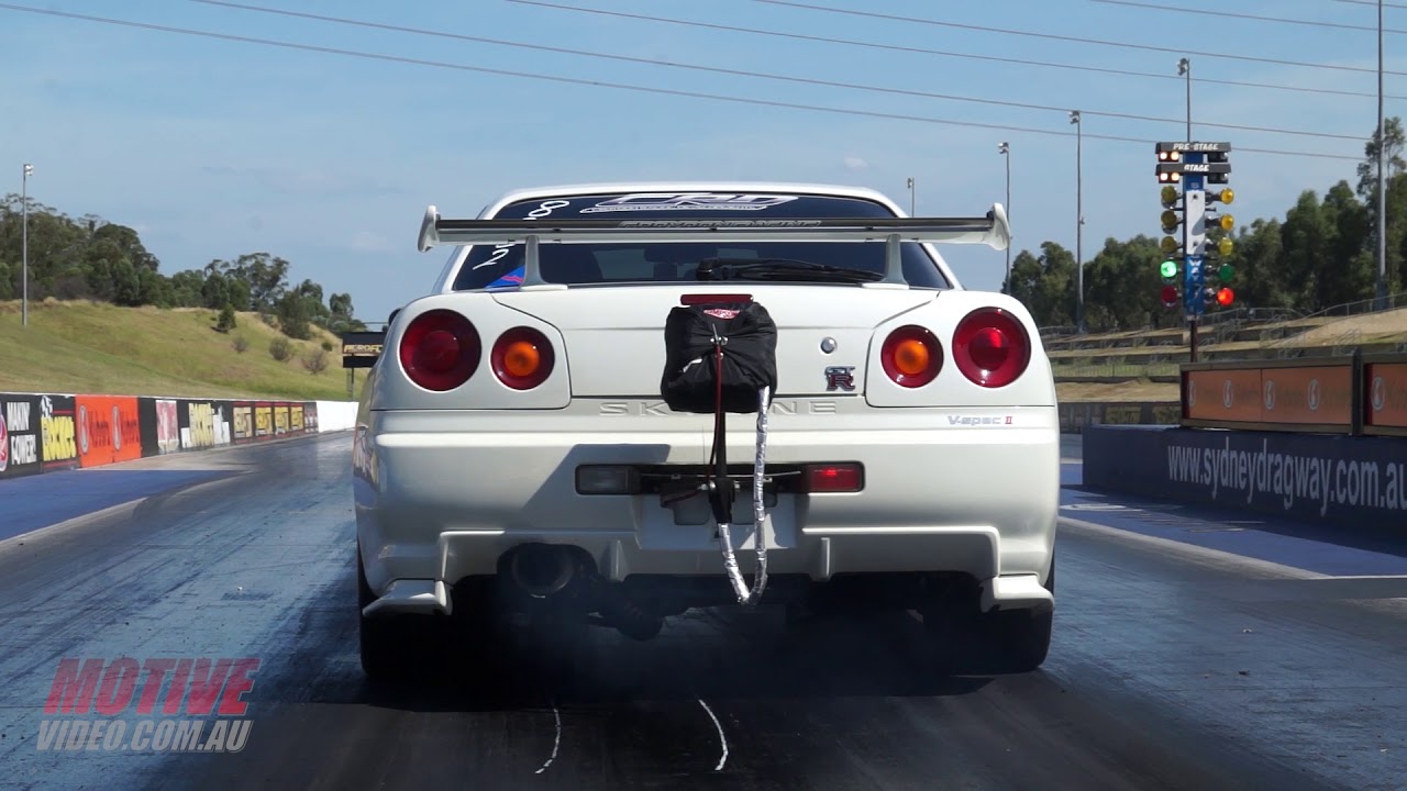 Verdens hurtigste R34 GT-R på plader? 8.5 sek og 1.200 hk