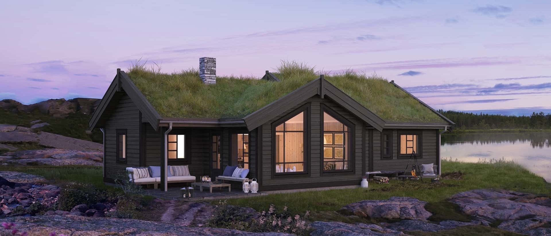Hytteoversikt som viser hyttermodeller fra BoligPartner - Boligpartner
