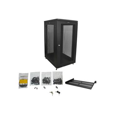 StarTech.com 24U Server Rack Cabinet, 4-Post Adjustable Depth (2" to 30") Network Equipment Rack Enc