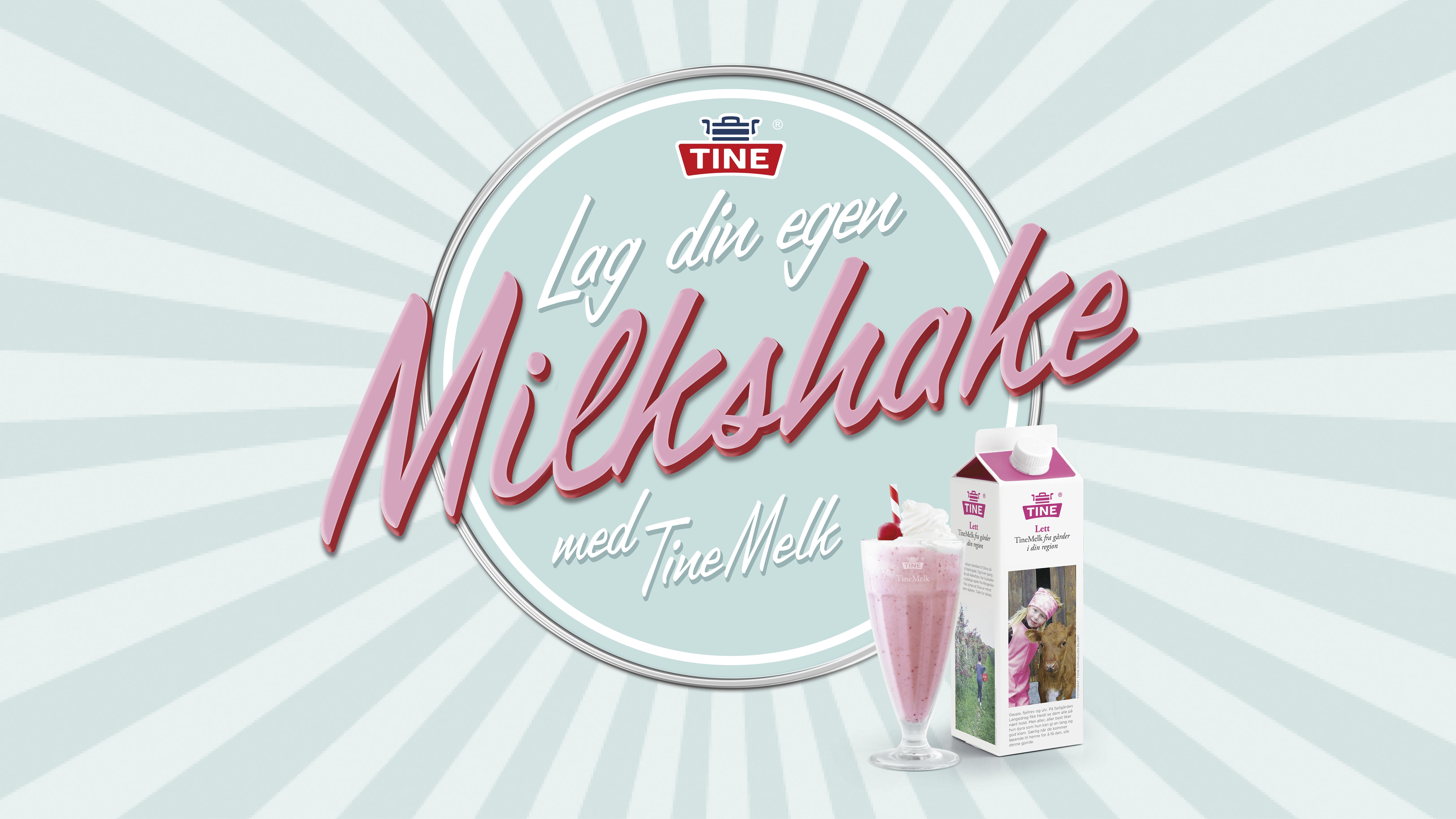 Milkshake med TINE Melk på 1-2-3 — Kreativt Forum